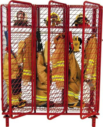 Free Standing Red Rack Gear Storage – Associated Fire Safety Group